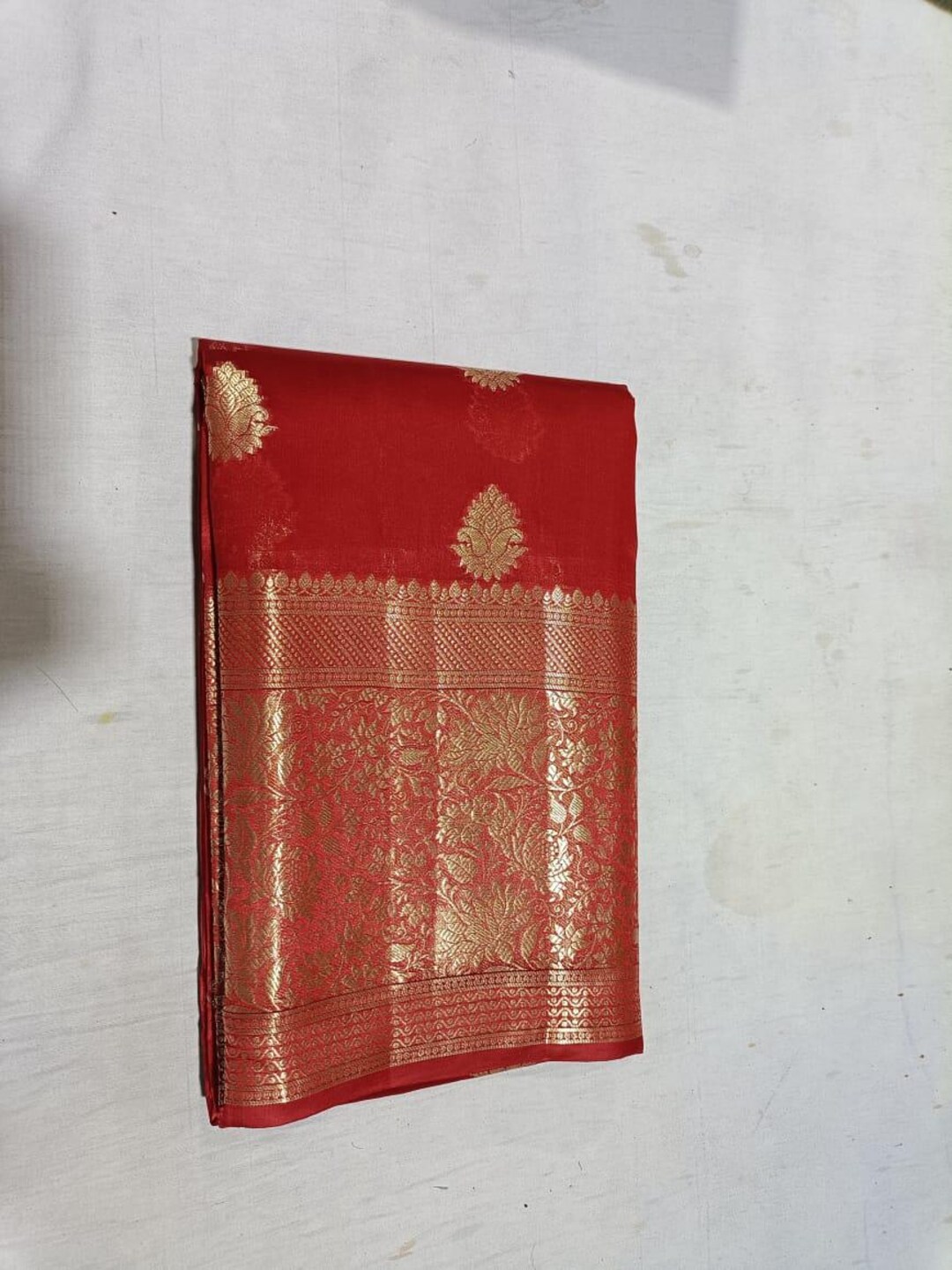 Pure Banarasi Soft Dupion Silk Saree With Stitched Blouse for Women ...