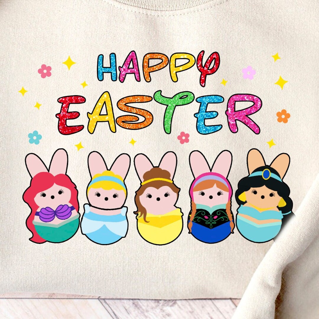 Easter Peeps Png, Princess Cartoon Peeps Easter Day, Custom Easter Png ...
