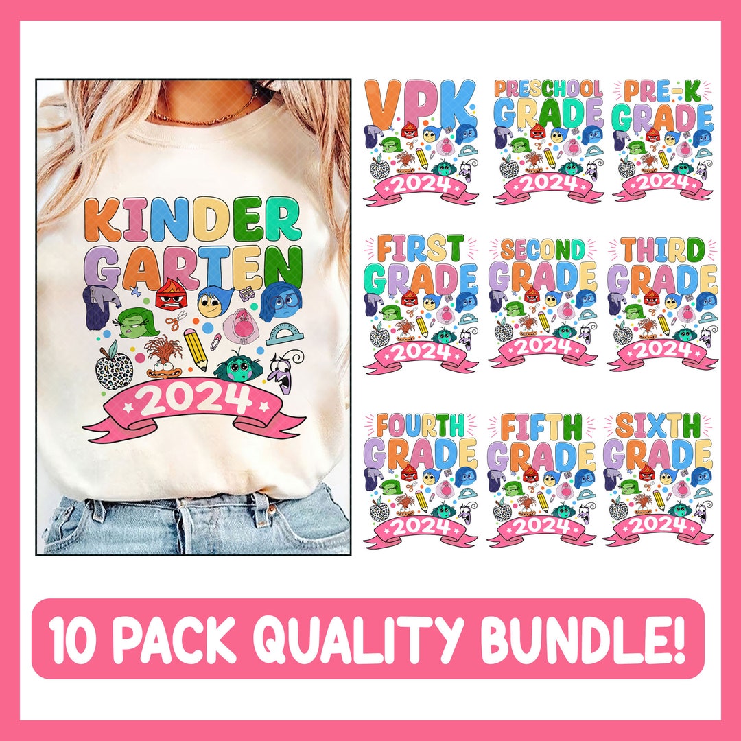 Bundle Back to School Inside Outs Characters, Full of Emotions Png ...