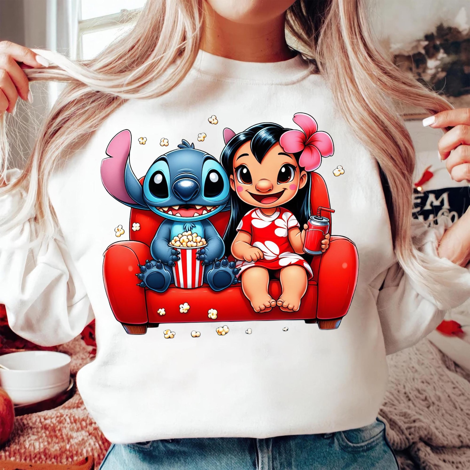 Stitch and Lilo Popcorn Cinema Png, Stitch Drink Pepper Png, Stitch ...