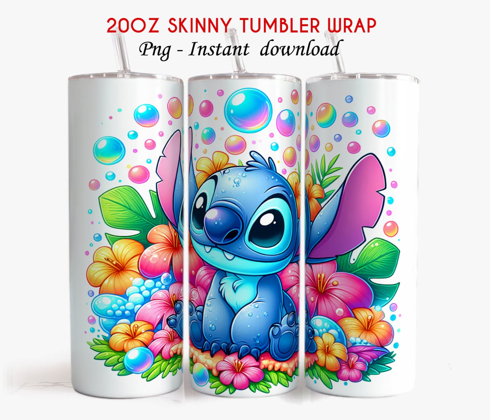 Comic Cartoon Summer Vibes Tumbler PNG, Summer Floral Tumbler, 20oz ...