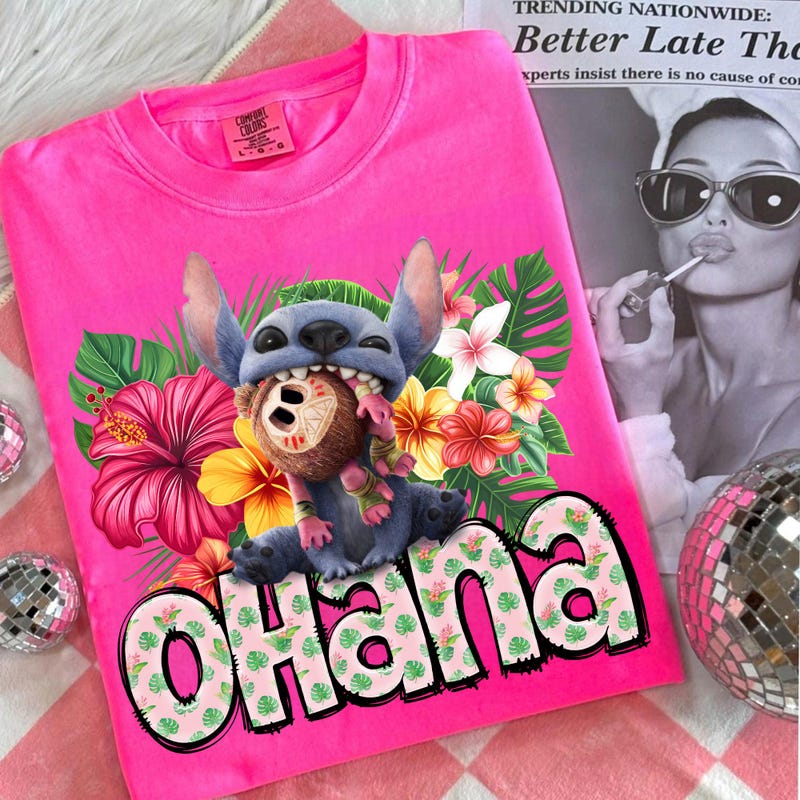 Hawaiian Flowers Lilo and Stitch - Etsy