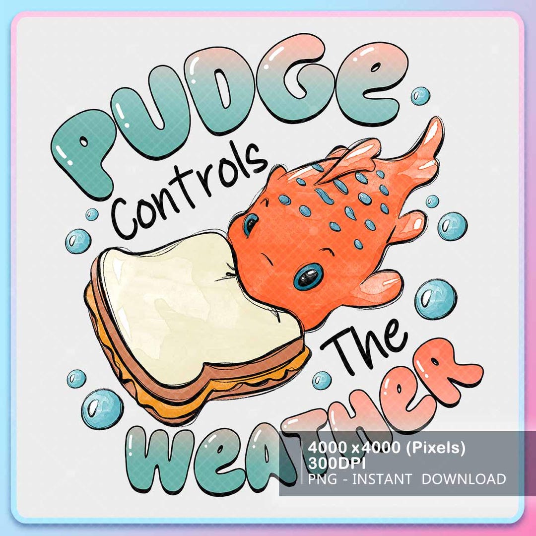 Lilo and Stitch Pudge Controls the Weather Png, Fish Pudge Png, Stitch ...