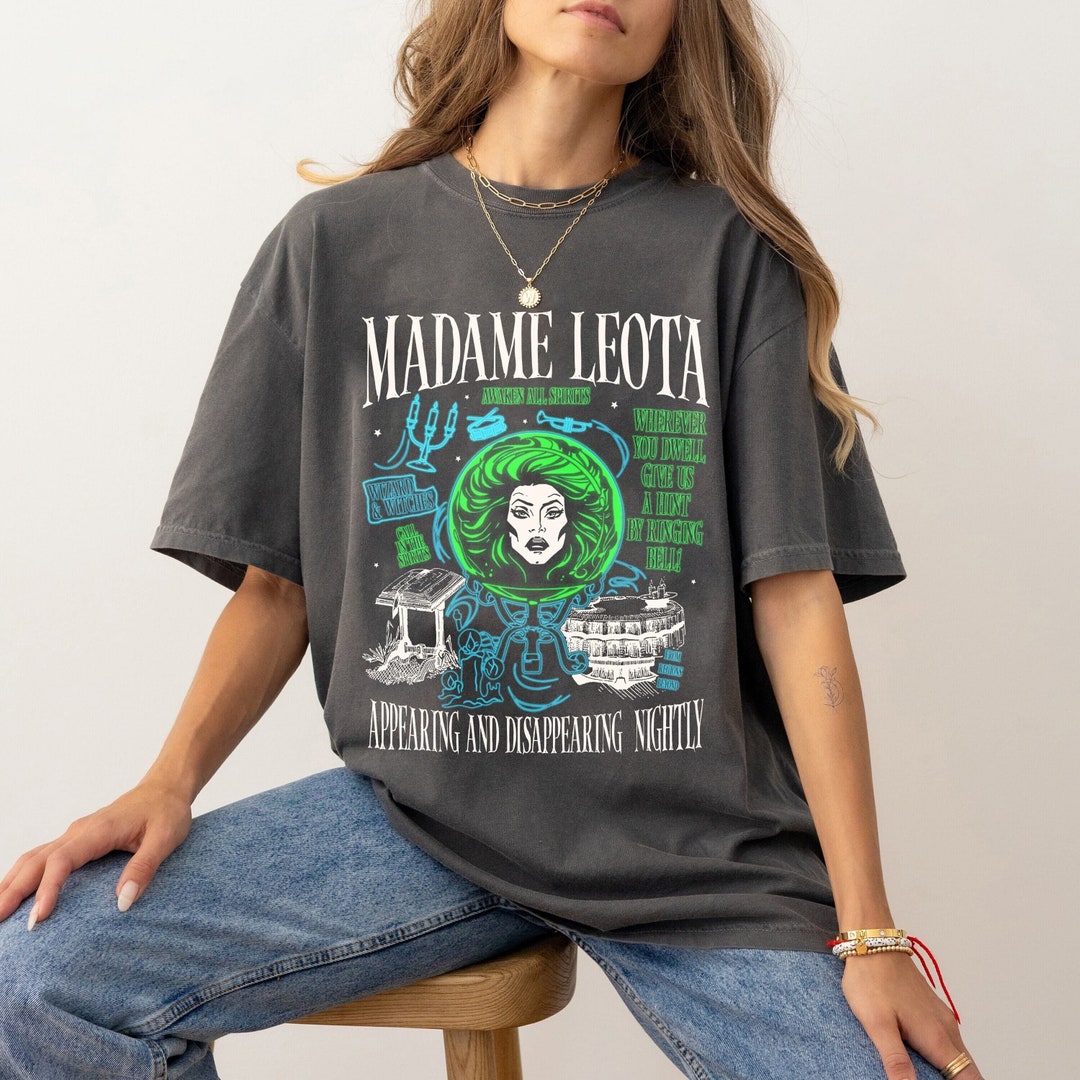 Madame Leota Retro Shirt Design Png, Haunted Mansion Stretching Room ...