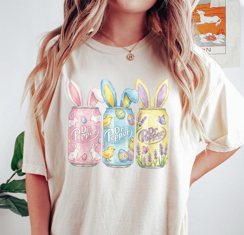 Bunny Easter Soda Png, Retro Soda Can Digital Download, Cute Easter Day ...