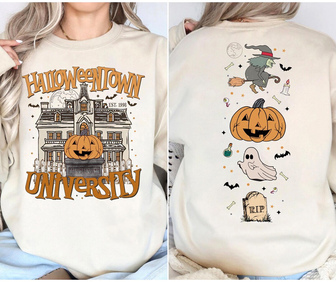 Vintage Halloween Town Est 1998 Png, Halloweentown Png, Pumpkin ...