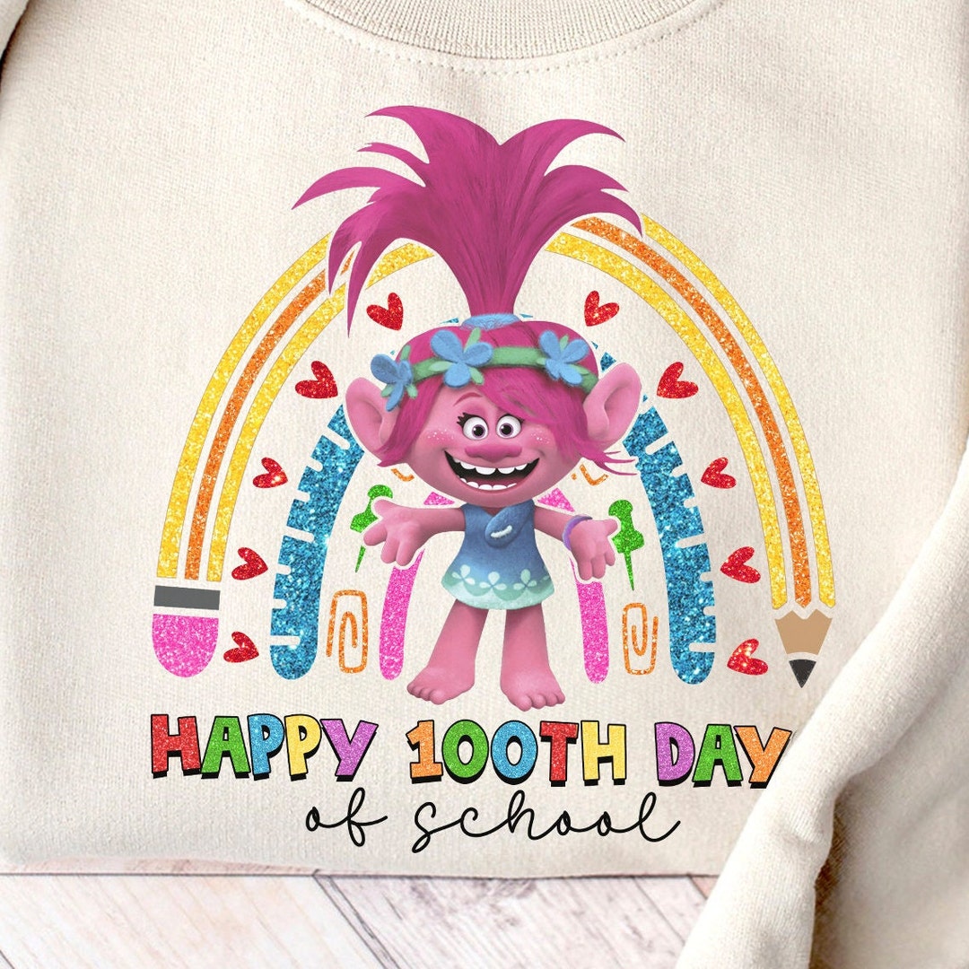 Trolls Bank 100 Days of School, Trolls 100 Days Smarter, Happy 100 Days ...
