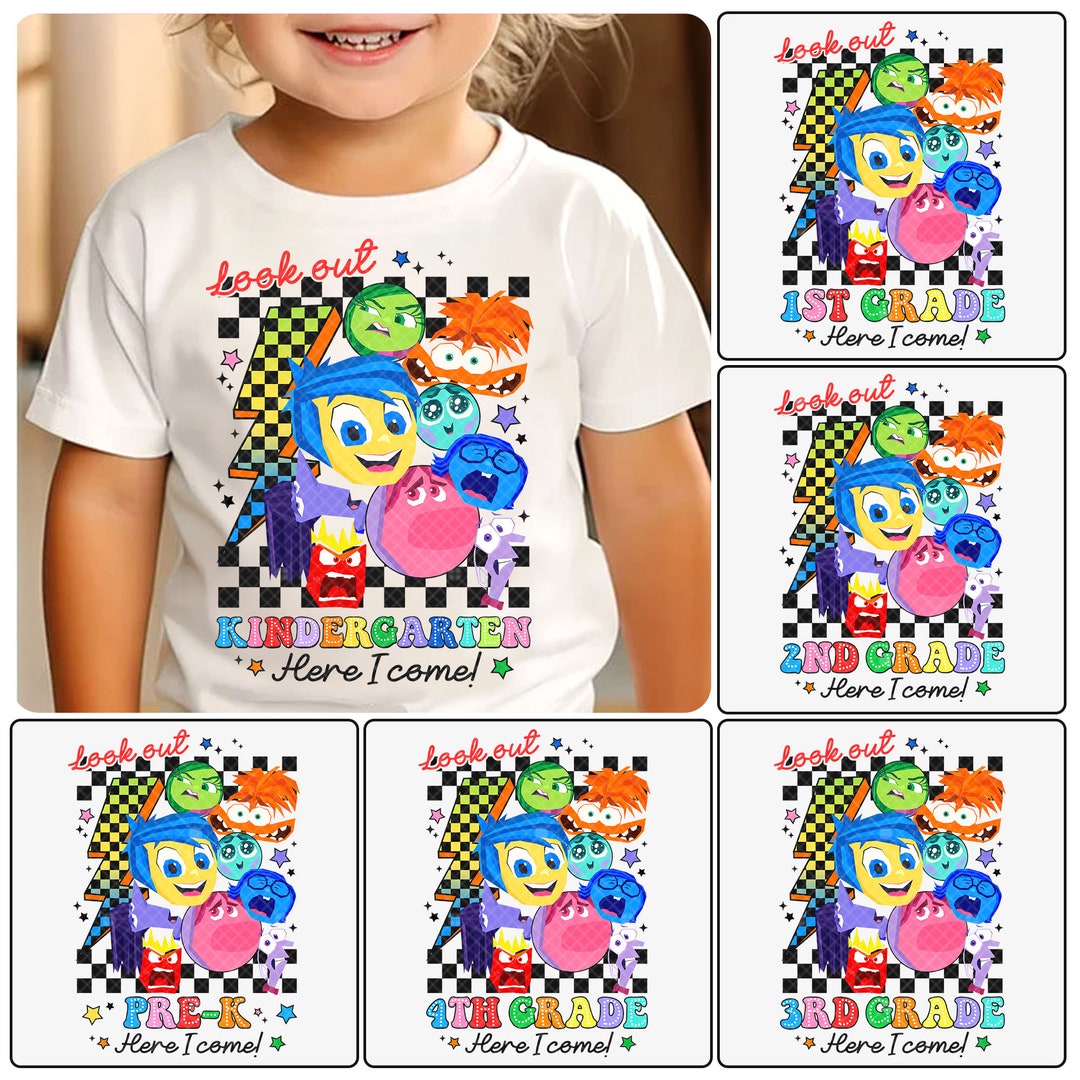 Bundle Inside Out 2 Back to School Png, Inside Out First Grade, Today I ...