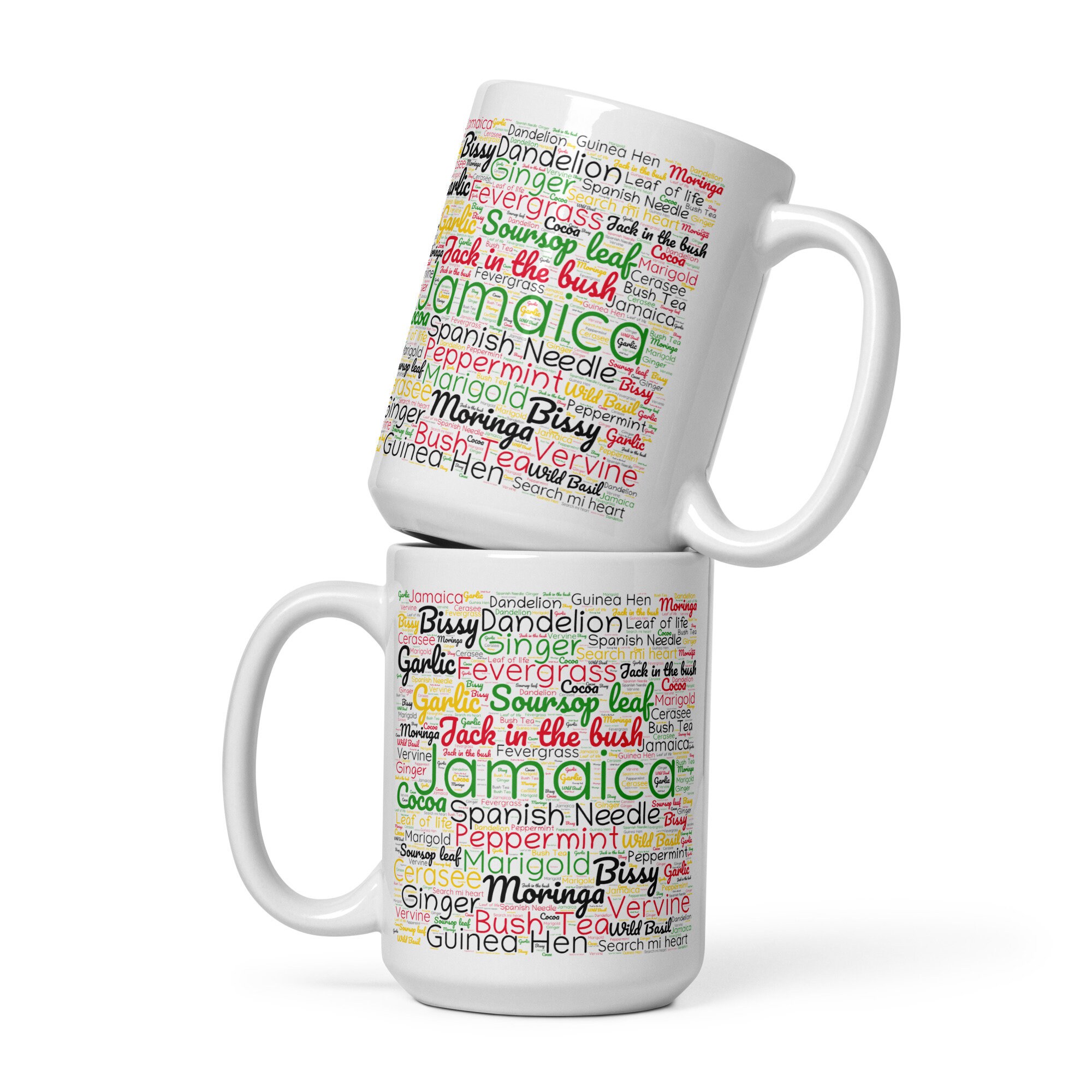 Bush Tea Names Mug, Jamaican Mug, Funny Jamaican Mug, Jamaican Coffee ...