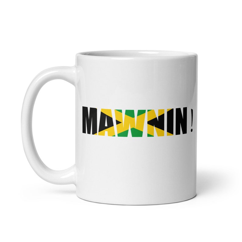 Mawnin Jamaican-inspired Mug, Jamaican Mug, Jamaican Coffee Mug, Gift ...