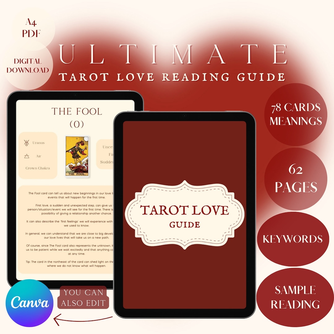 Tarot Meanings Love Cheat Sheets Tarot Journal Cards Symbolism Tarot for Beginners Advanced ...