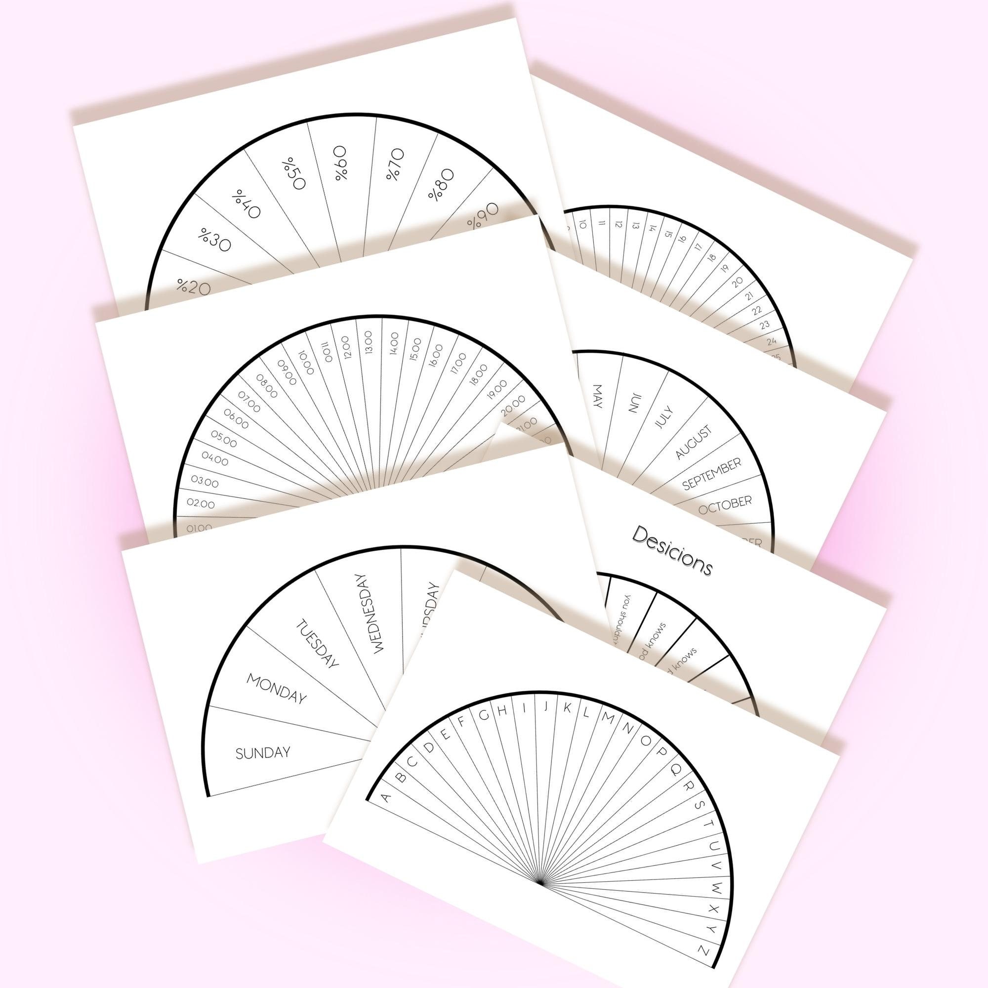 Pendulum Chart Bundle Printable Pages Dowsing Chart, How to Use ...