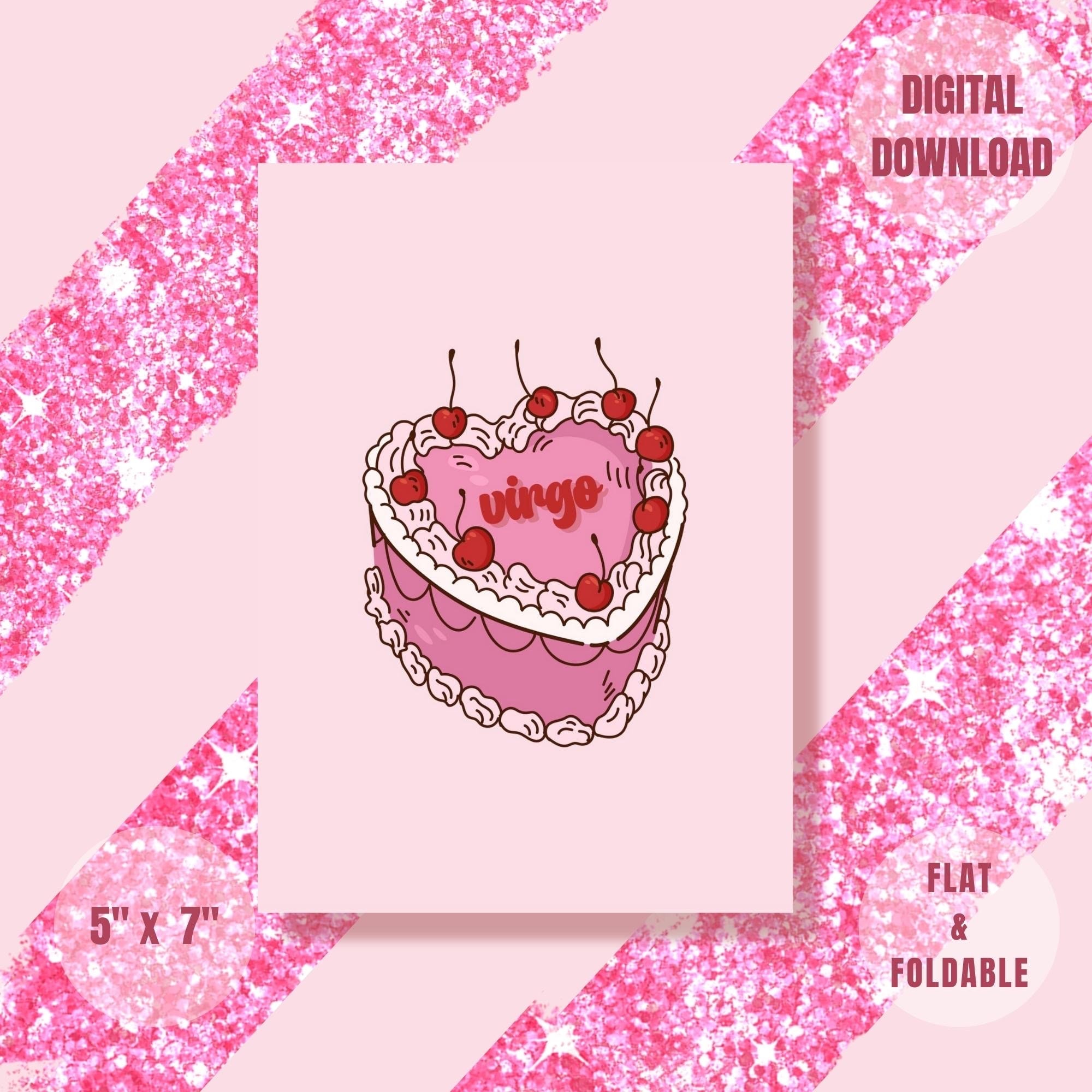 Virgo Zodiac Sign Birthday Card Astrology Happy Birthday Virgo Card ...