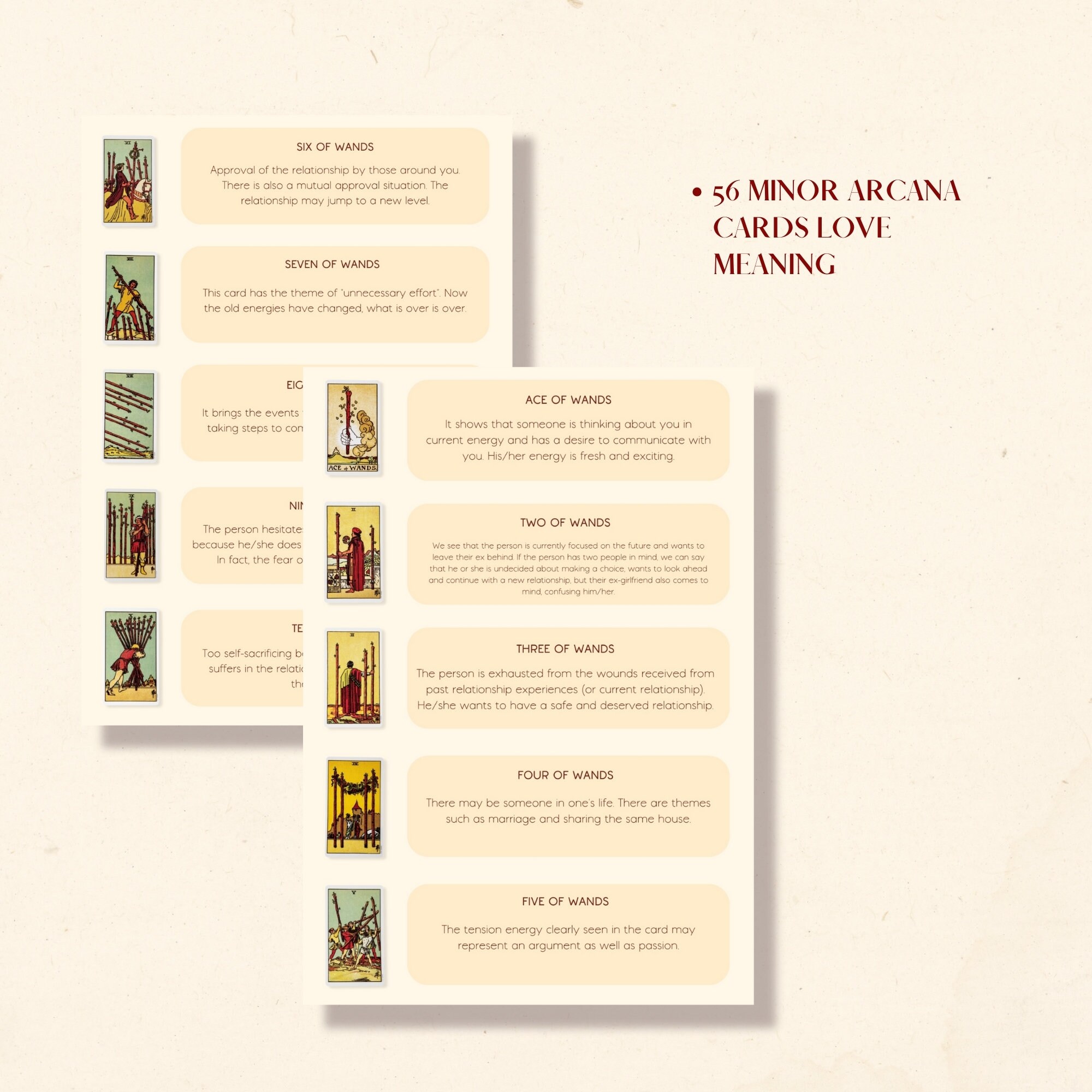 Tarot Meanings Love Cheat Sheets Tarot Journal Cards Symbolism Tarot ...