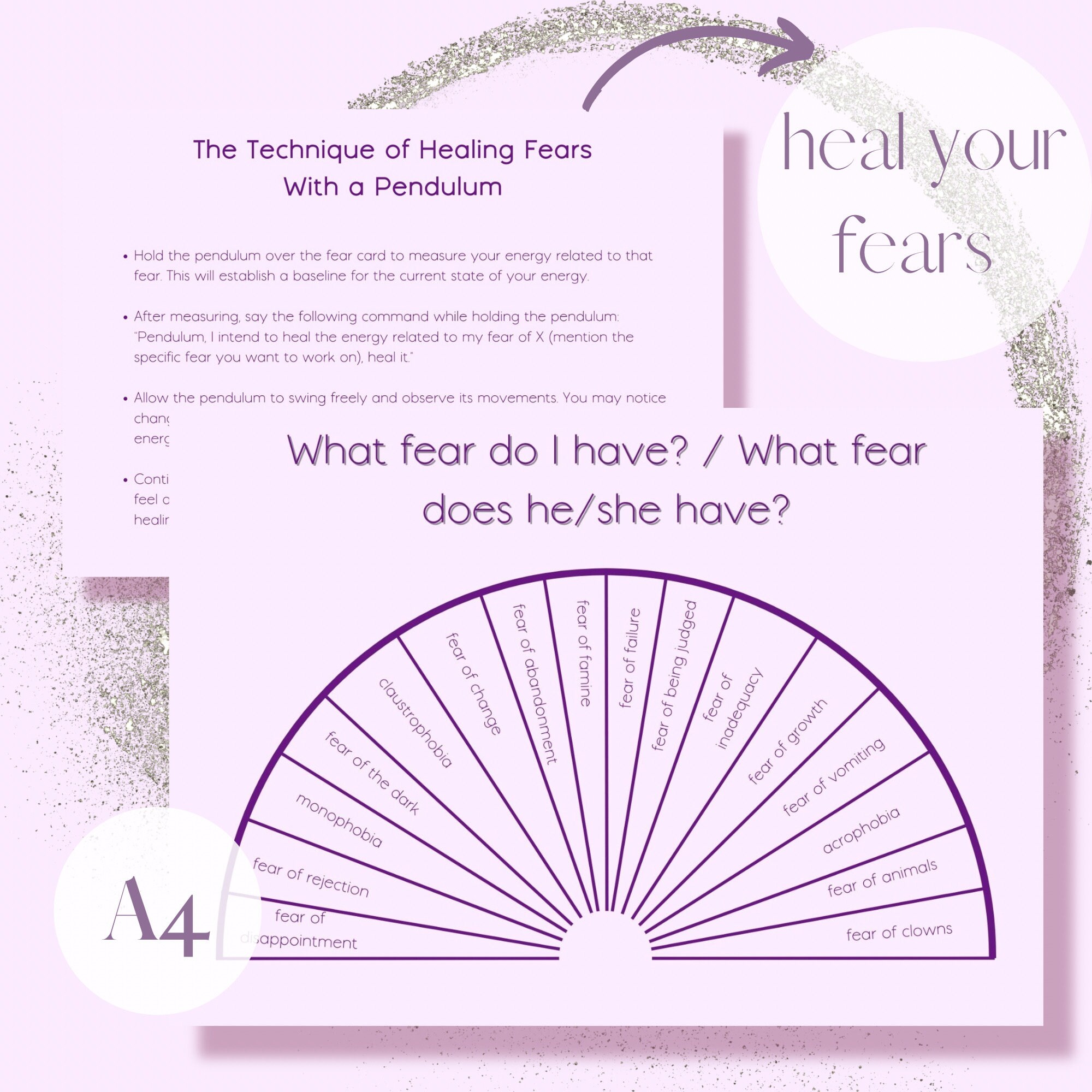 Pendulum Chart Printable Pages Dowsing Chart Dowsing Printable Pages ...