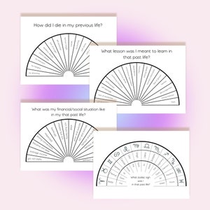 Past Lives Pendulum Charts Printable Dowsing Chart, Pendulum Blank ...