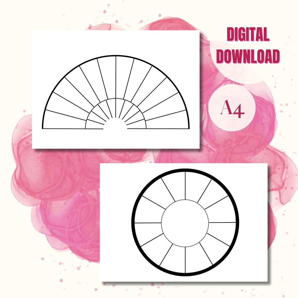 Pendulum Chart Bundle Printable Pages Dowsing Chart Pages Blank Charts ...