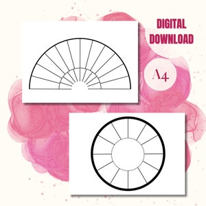 Pendulum Chart Bundle Printable Pages Dowsing Chart Pages Blank Charts ...
