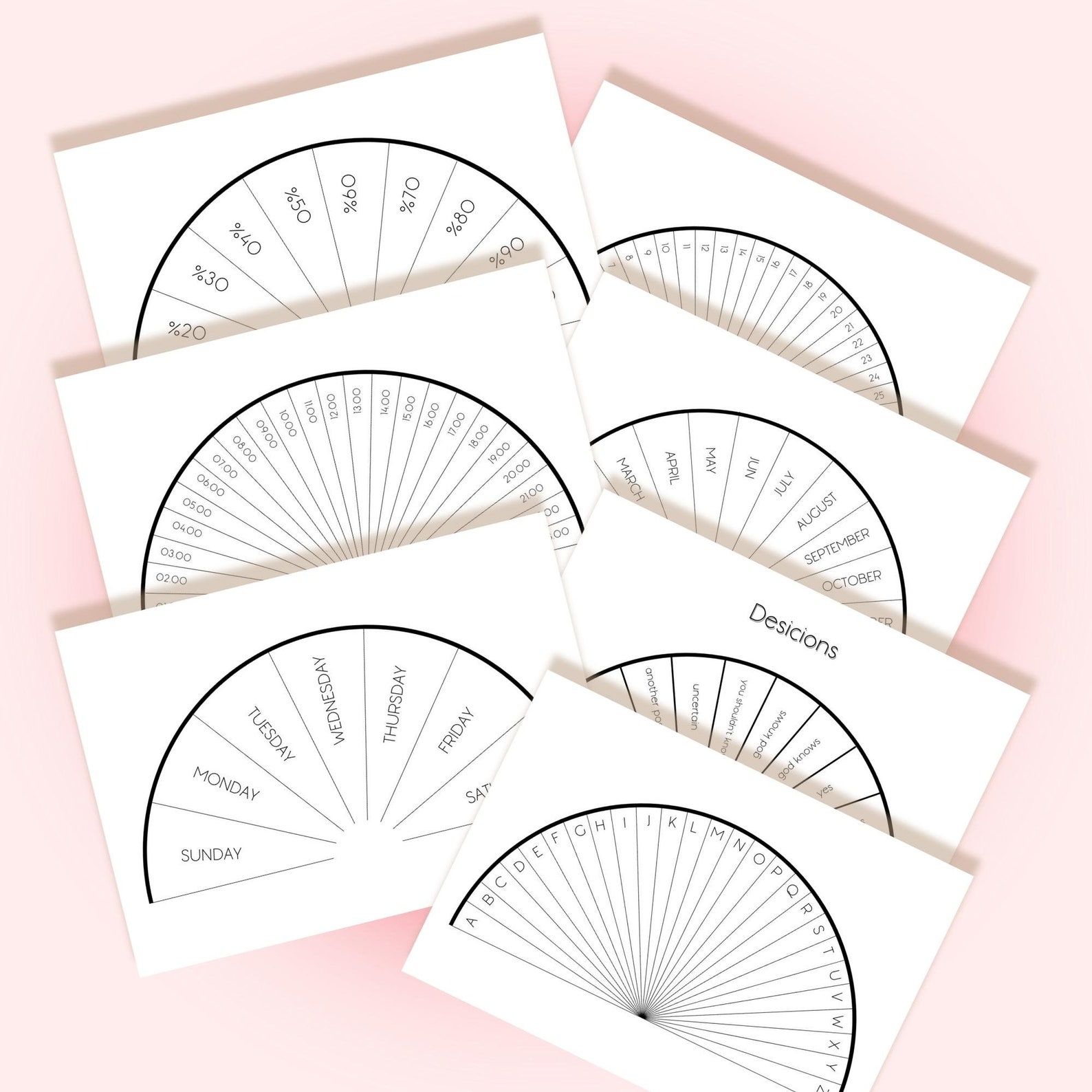 Pendulum Chart Bundle Printable Pages Dowsing Chart, How to Use ...