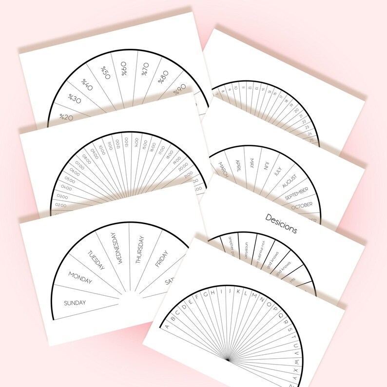 Pendulum Chart Bundle Printable Pages Dowsing Chart, How to Use ...