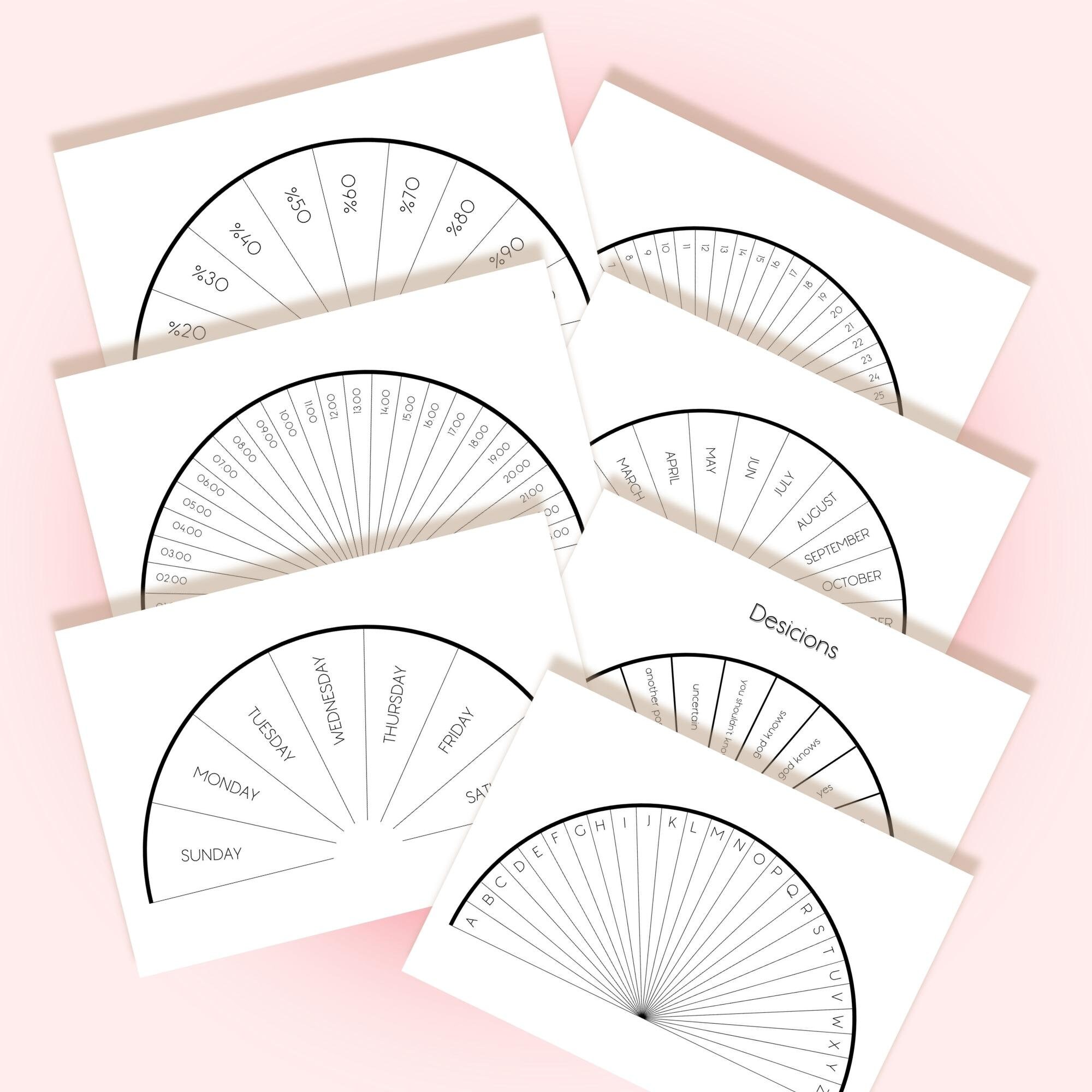 Pendulum Chart Bundle Printable Pages Dowsing Chart, How to Use ...