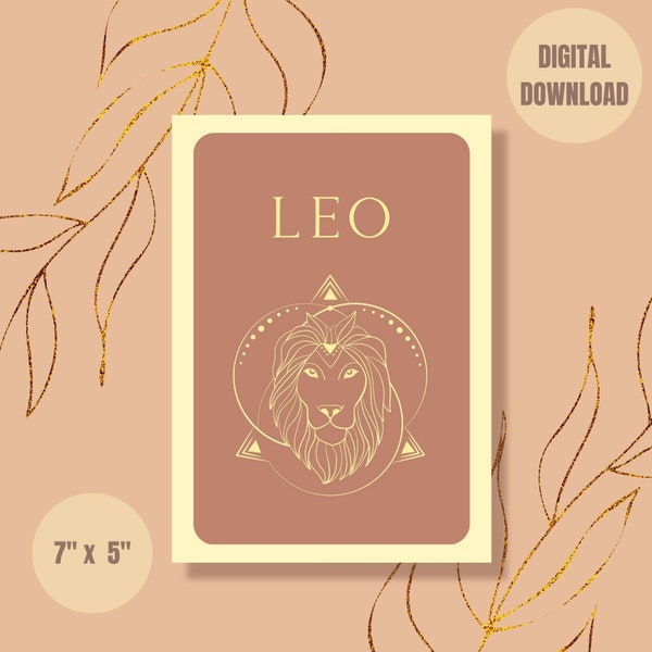 Leo Sign - Etsy