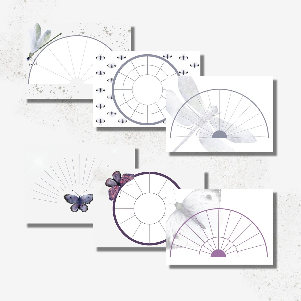 Pendulum Chart Bundle Blank Chart Printable Pages Dowsing Chart Pages ...
