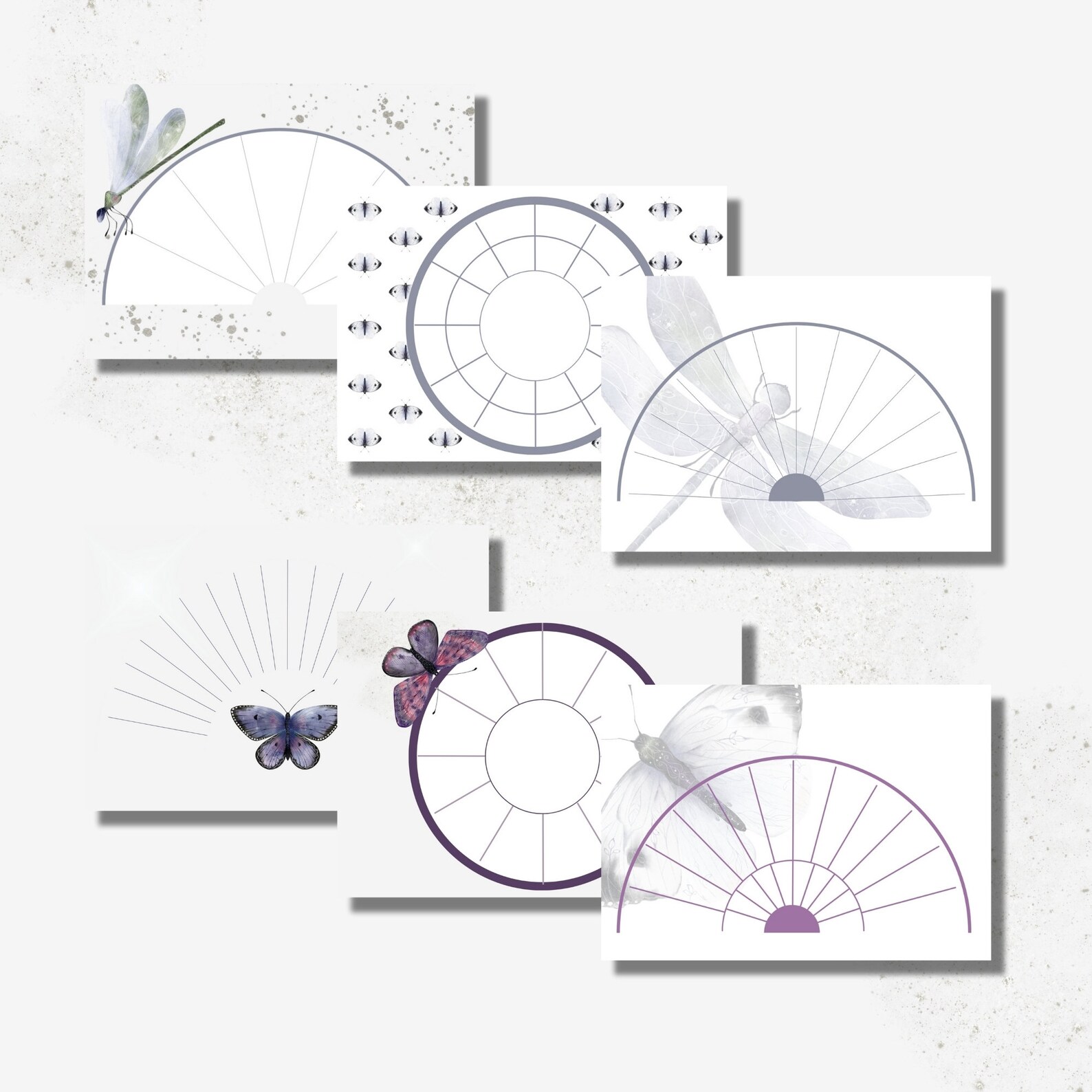 Pendulum Chart Bundle Blank Chart Printable Pages Dowsing Chart Pages ...