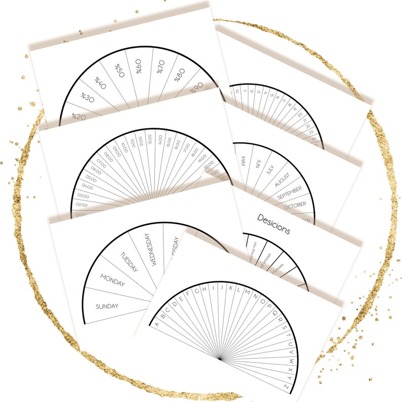 Pendulum Chart Bundle Printable Pages Dowsing Chart, How to Use ...
