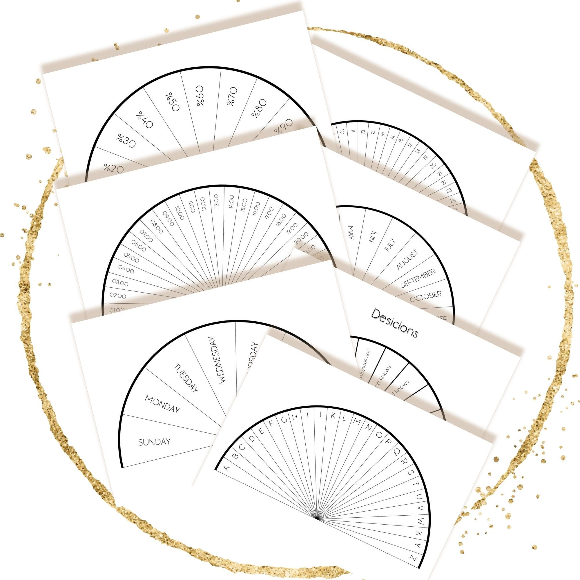 Pendulum Chart Bundle Printable Pages Dowsing Chart, How to Use ...