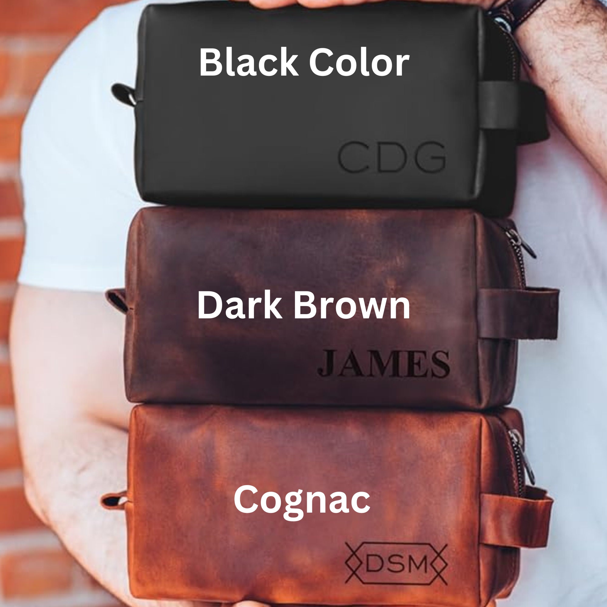 Personalized Toiletry Bag, Mens Toiletry Bag, Leather Toiletry Bag ...