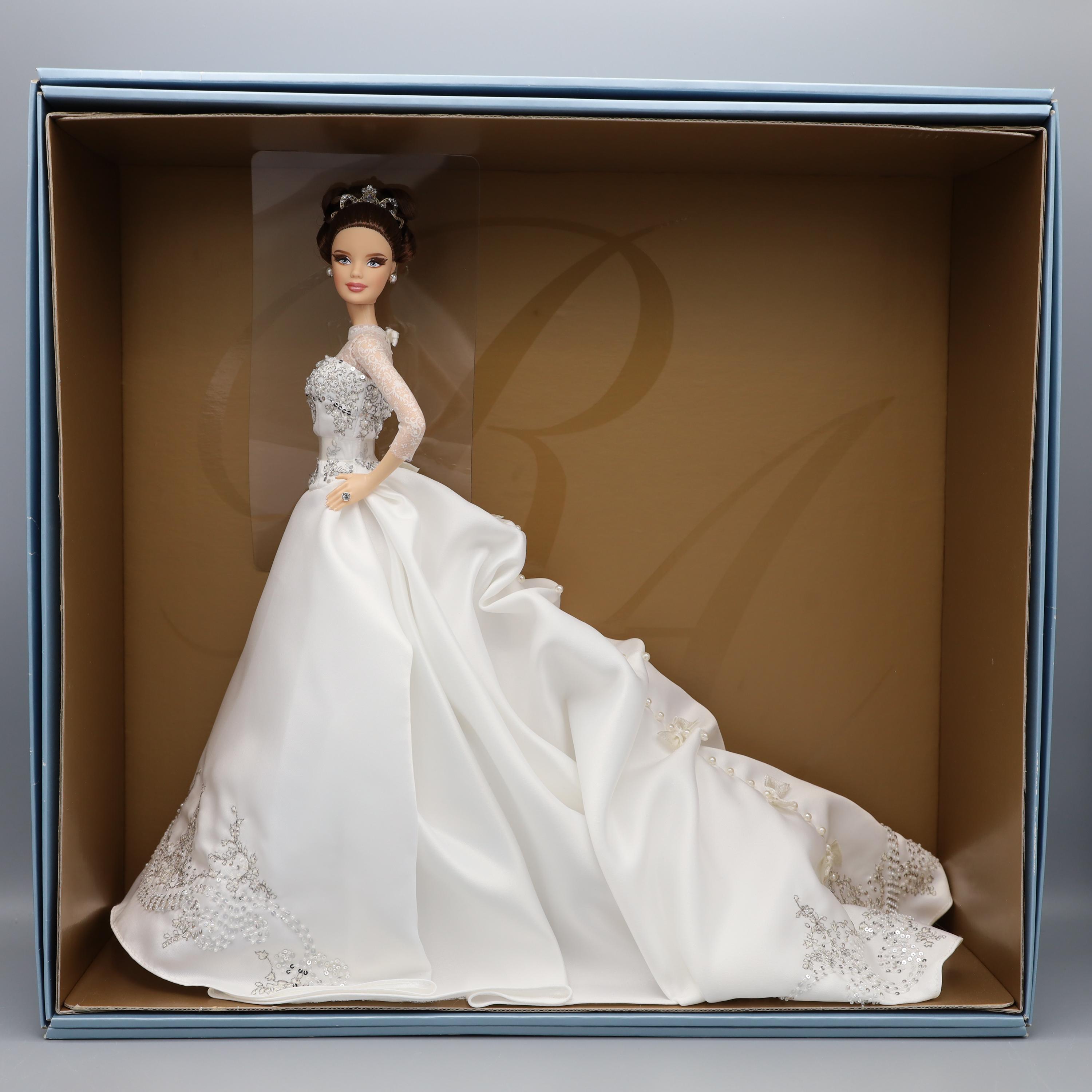 REEM ACRA BRIDE Barbie Gold Label 2007 #K7968 Limited Edition - Etsy