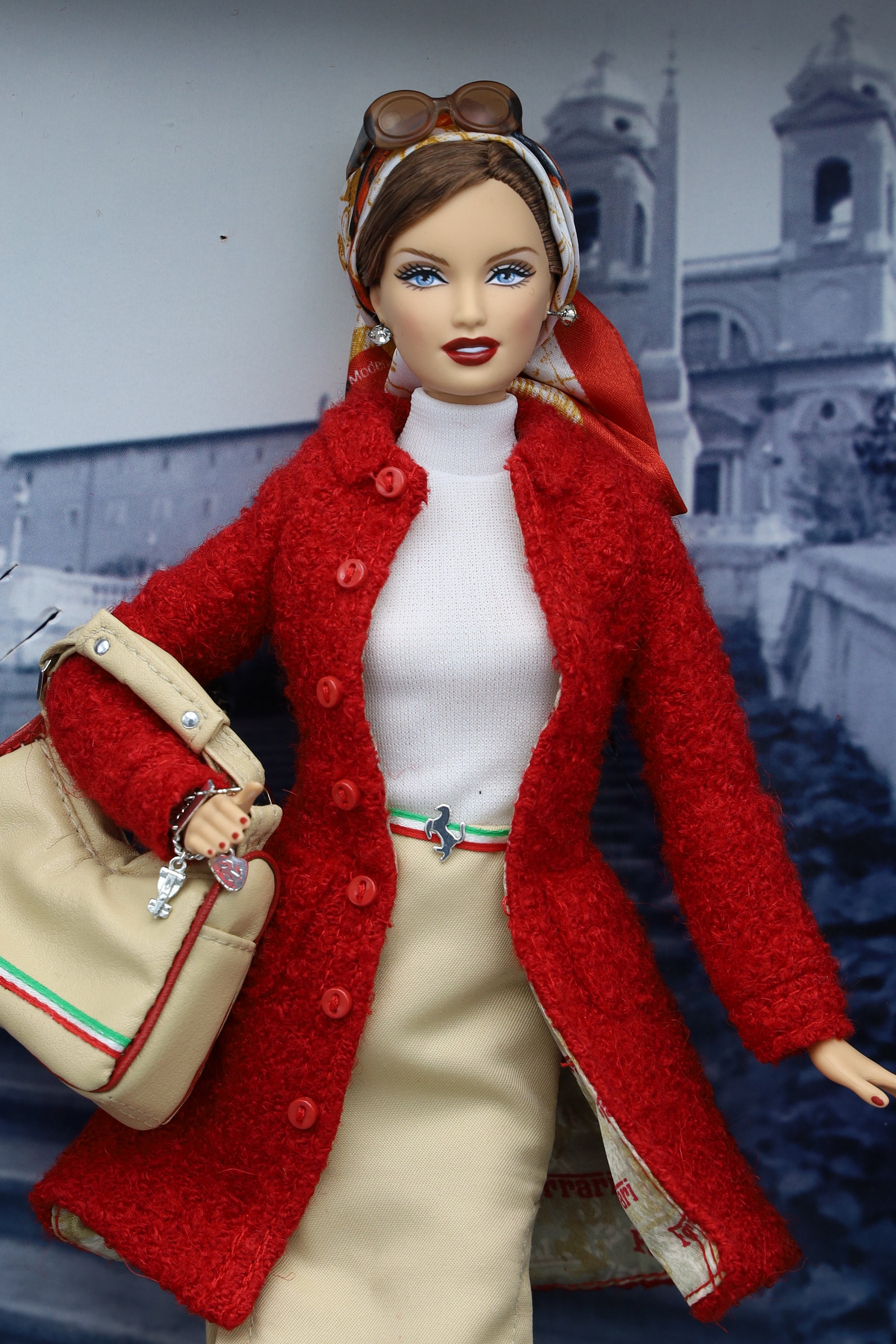 Ferrari Barbie Collector Doll Gold Label 2005 Mattel Designer Outfit W ...