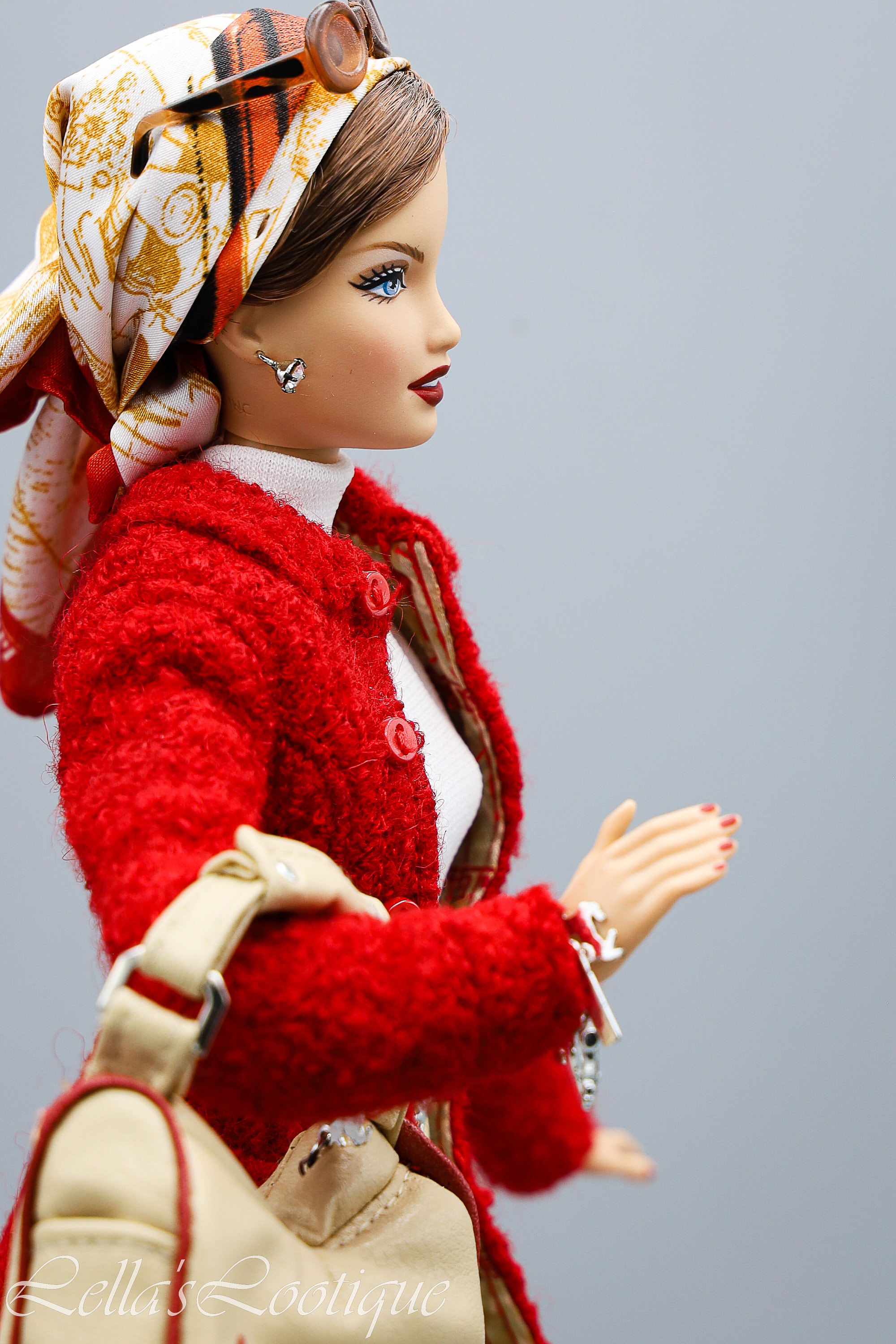 Ferrari Barbie Collector Doll Gold Label 2005 Mattel Designer Outfit W ...