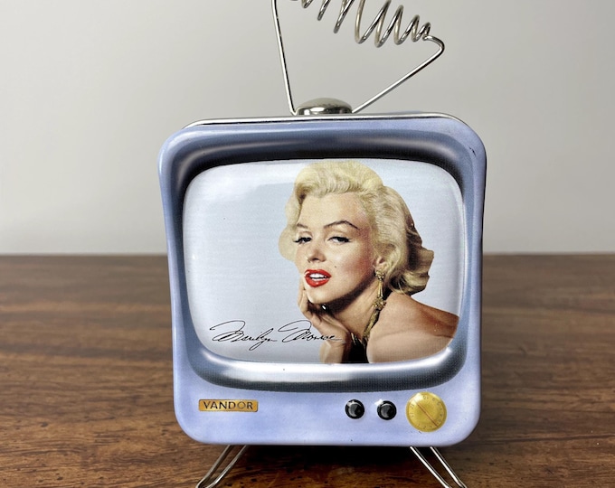 Vintage 2000 Marilyn Monroe Vandor Collectible Tin TV Coin Bank With ...