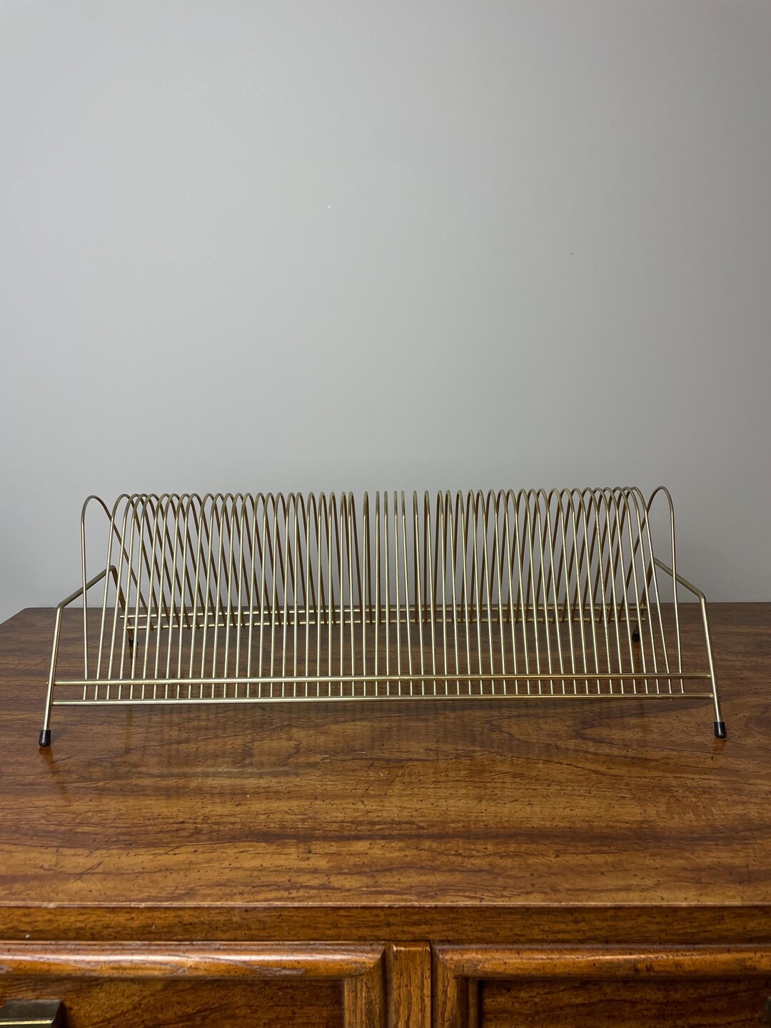 Vintage 60s Brass LP Record Stand Gold Tone Vinyl Holder Mid-century ...