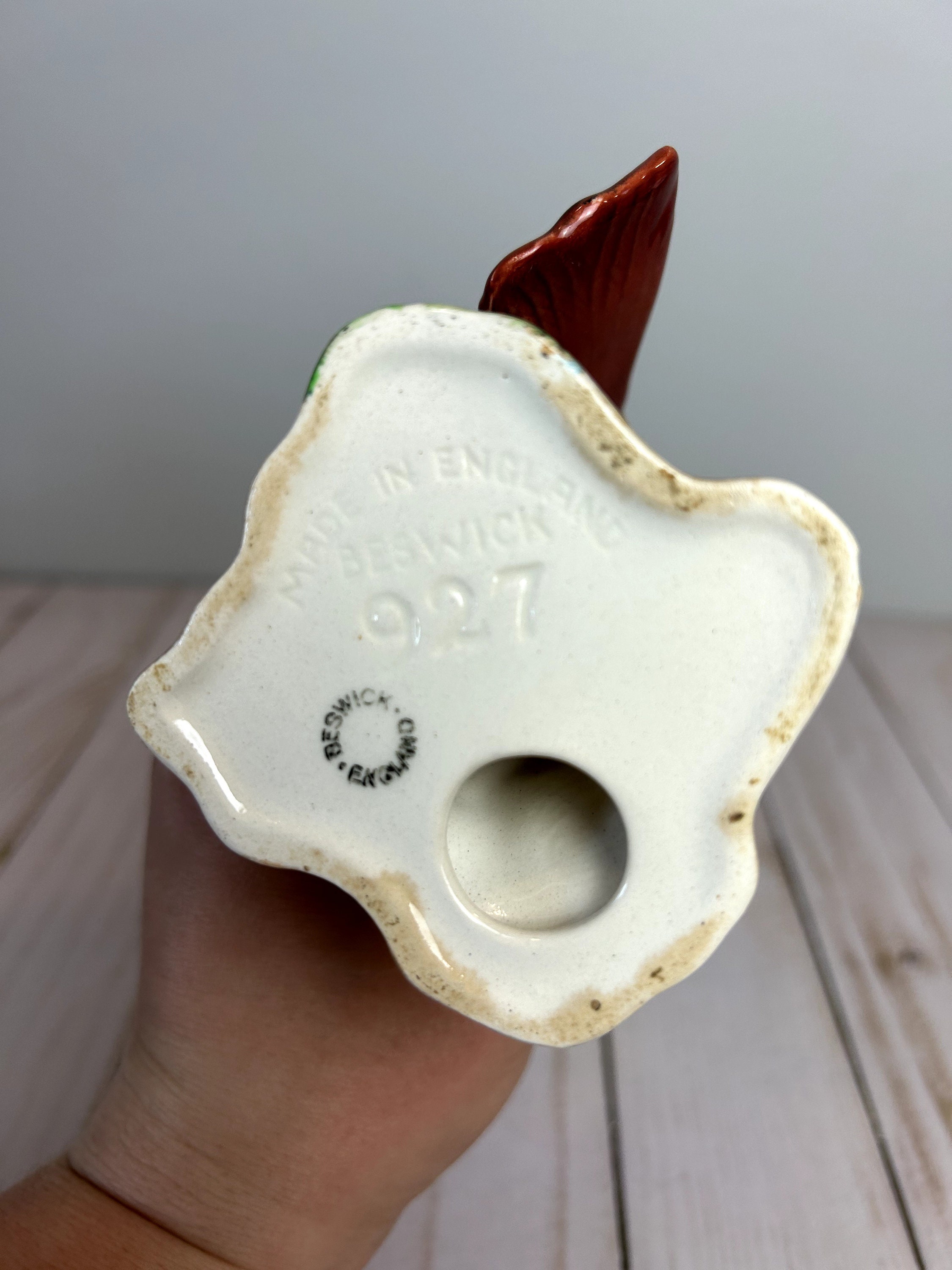 Vintage Beswick Red Cardinal Figurine Porcelain Bird Collectible 927 ...