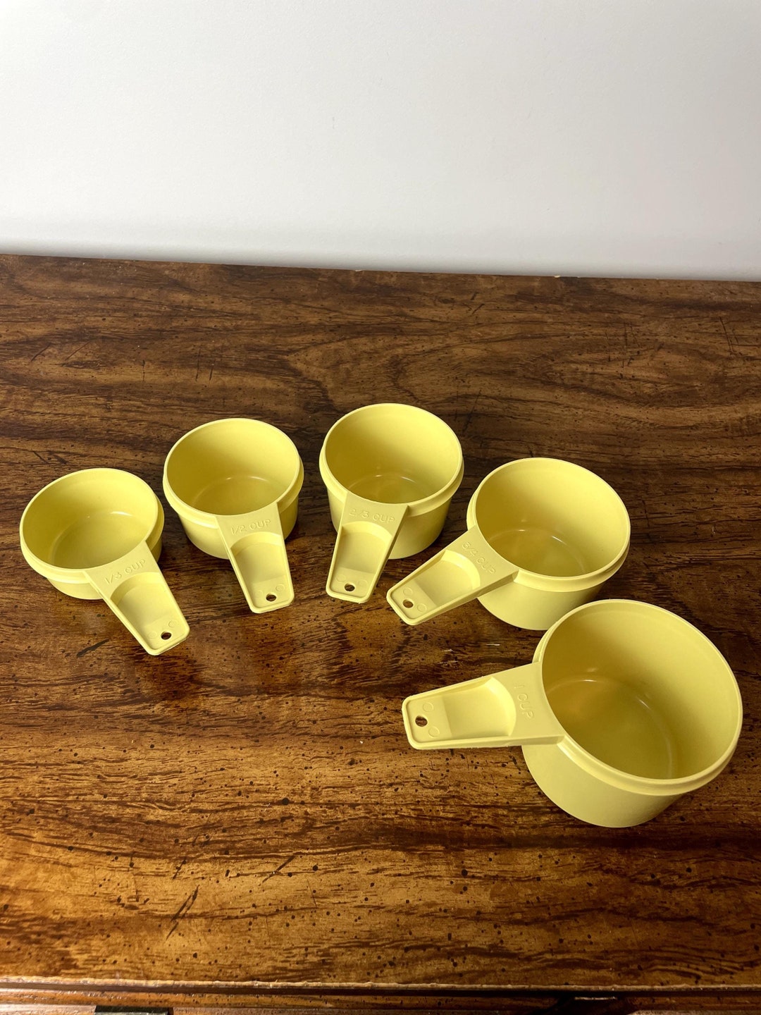 Vintage Harvest Gold Tupperware Measuring Cups Set of 5 | Durable ...