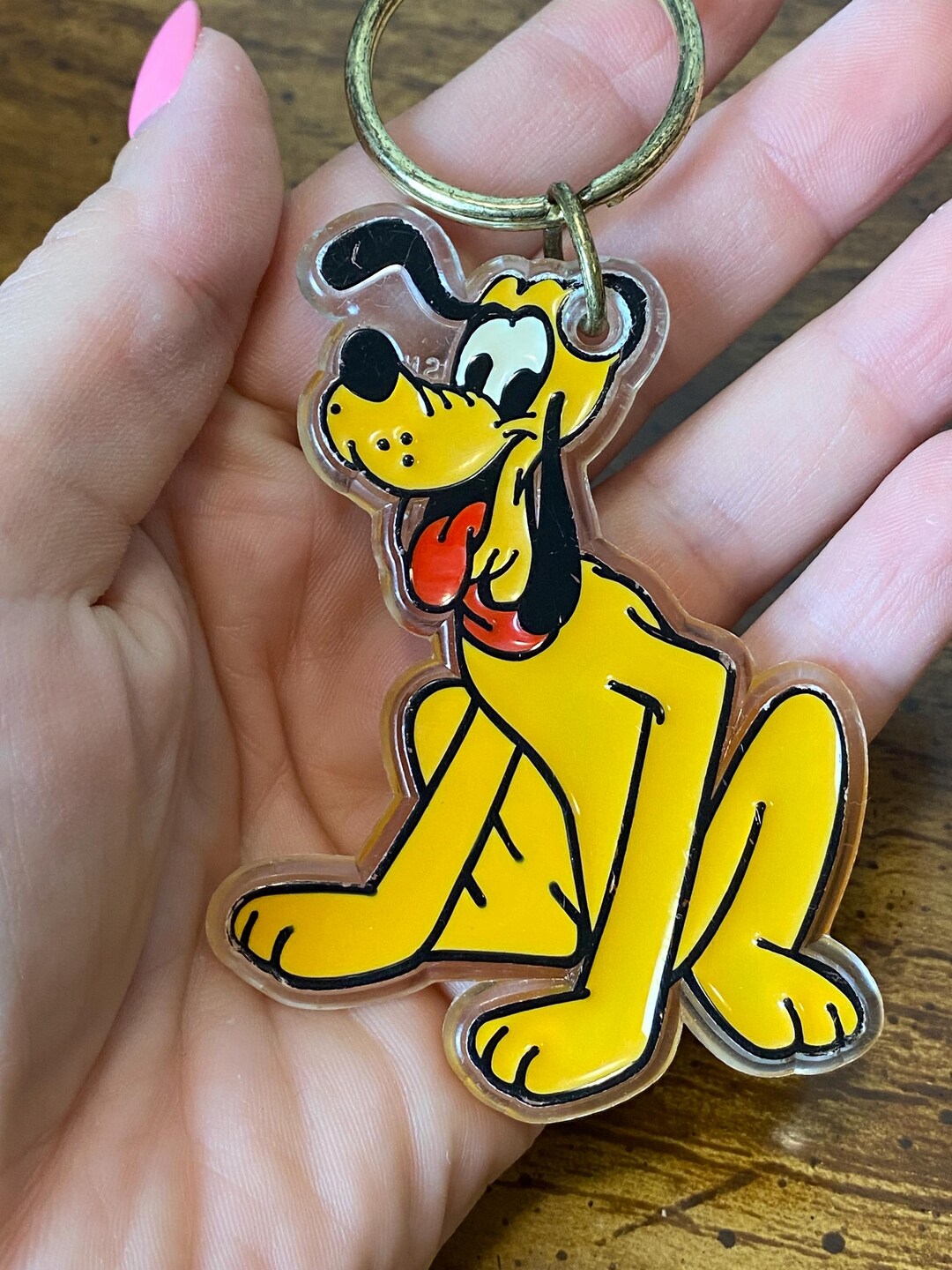 Vintage Pluto Disney Keychain | Vintage Keychain | Disneyland ...