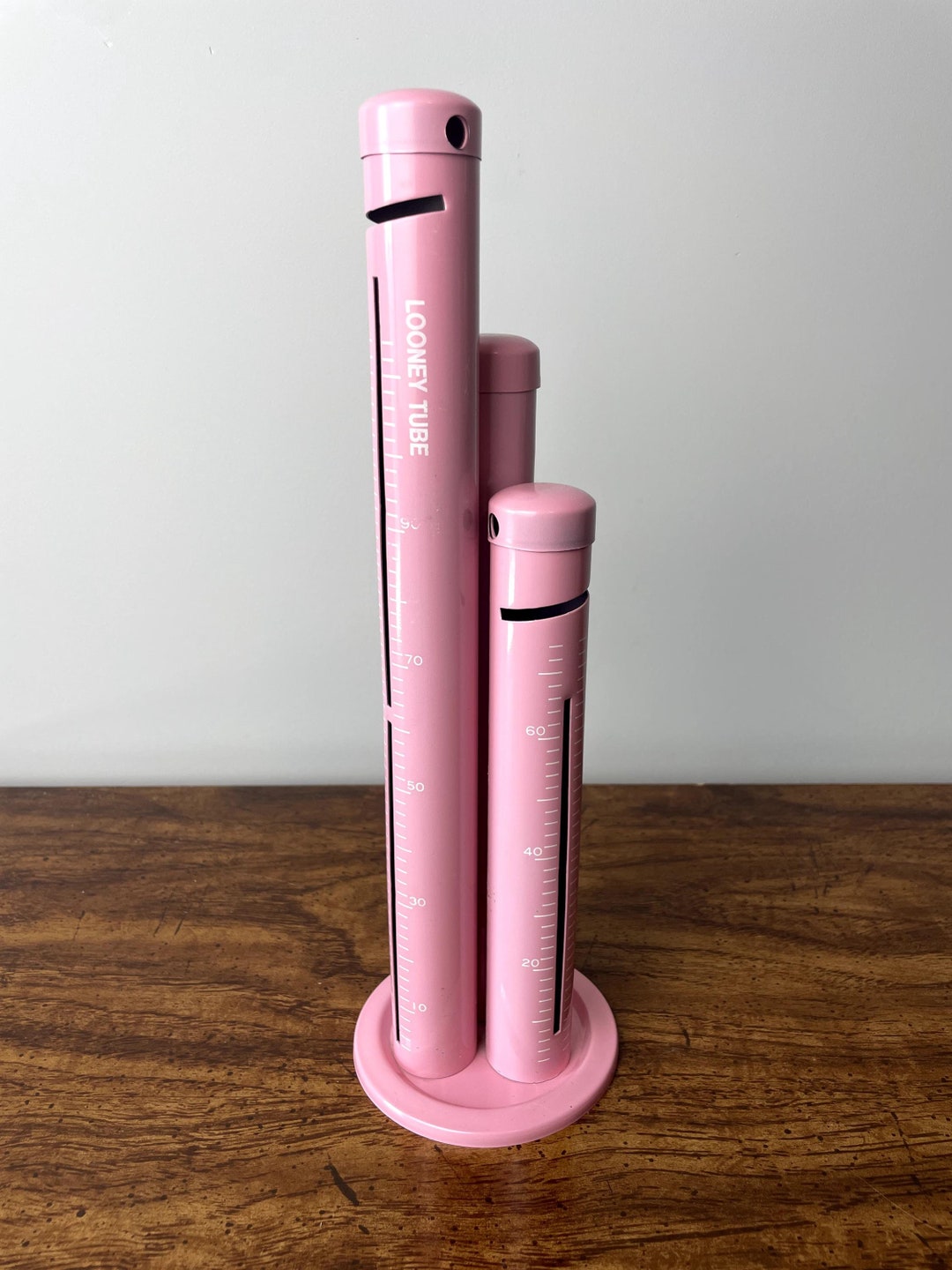 Vintage Pink Looney Coin Counter | Retro Metal Coin Sorter Tower Bank ...