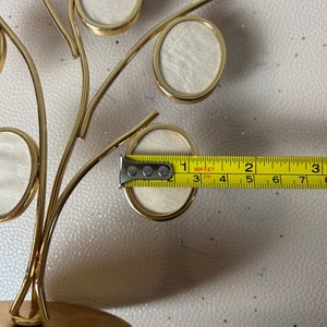 Vintage Brass Mini Oval Photo Tree Stand Minor Scratches 8.5 TALL ...