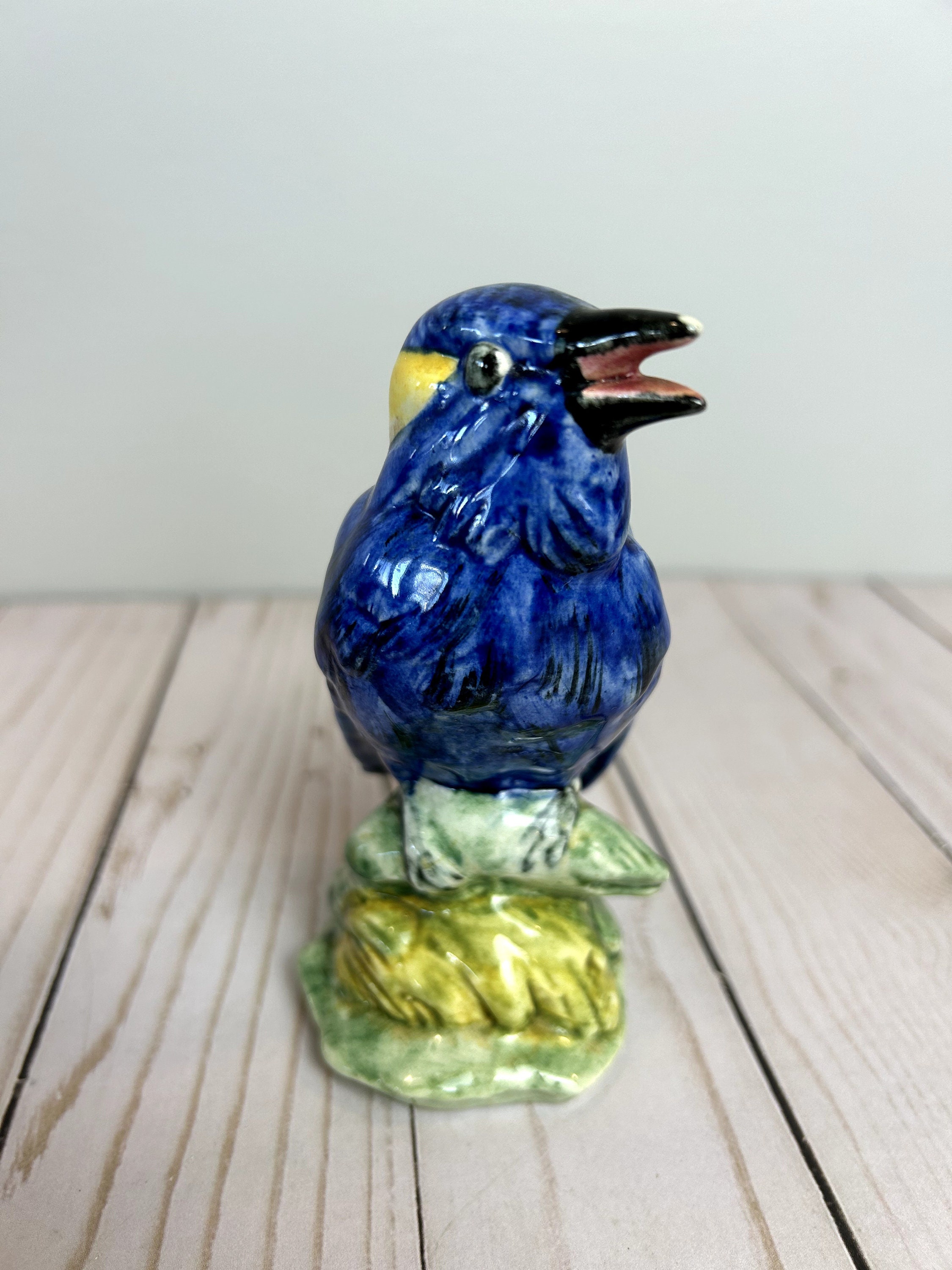 Vintage Stangl Ceramic Bird Figurine Bobolink 3595 Blue-yellow Pottery ...