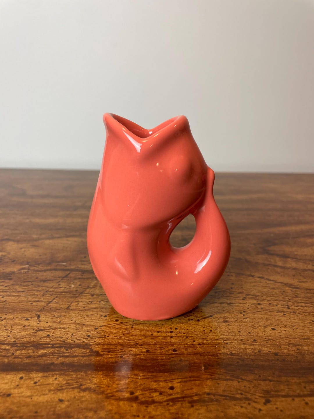 2006 Mini Coral Gurgle Pot Fish Pitcher | Gluggle Jug Ceramic Gurgling ...