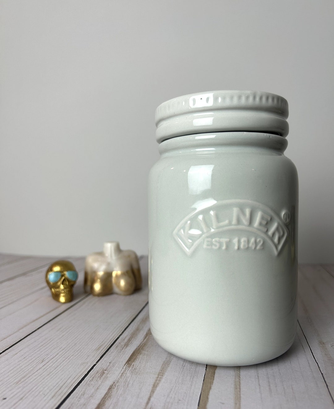 Vintage Ceramic Kilner Jar Special Edition Screw Lid Push Top Stoneware ...