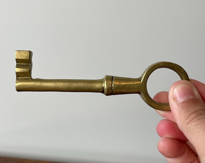 Vintage Heavy Brass Decorative Key | Antique Brass Key for Home Decor ...