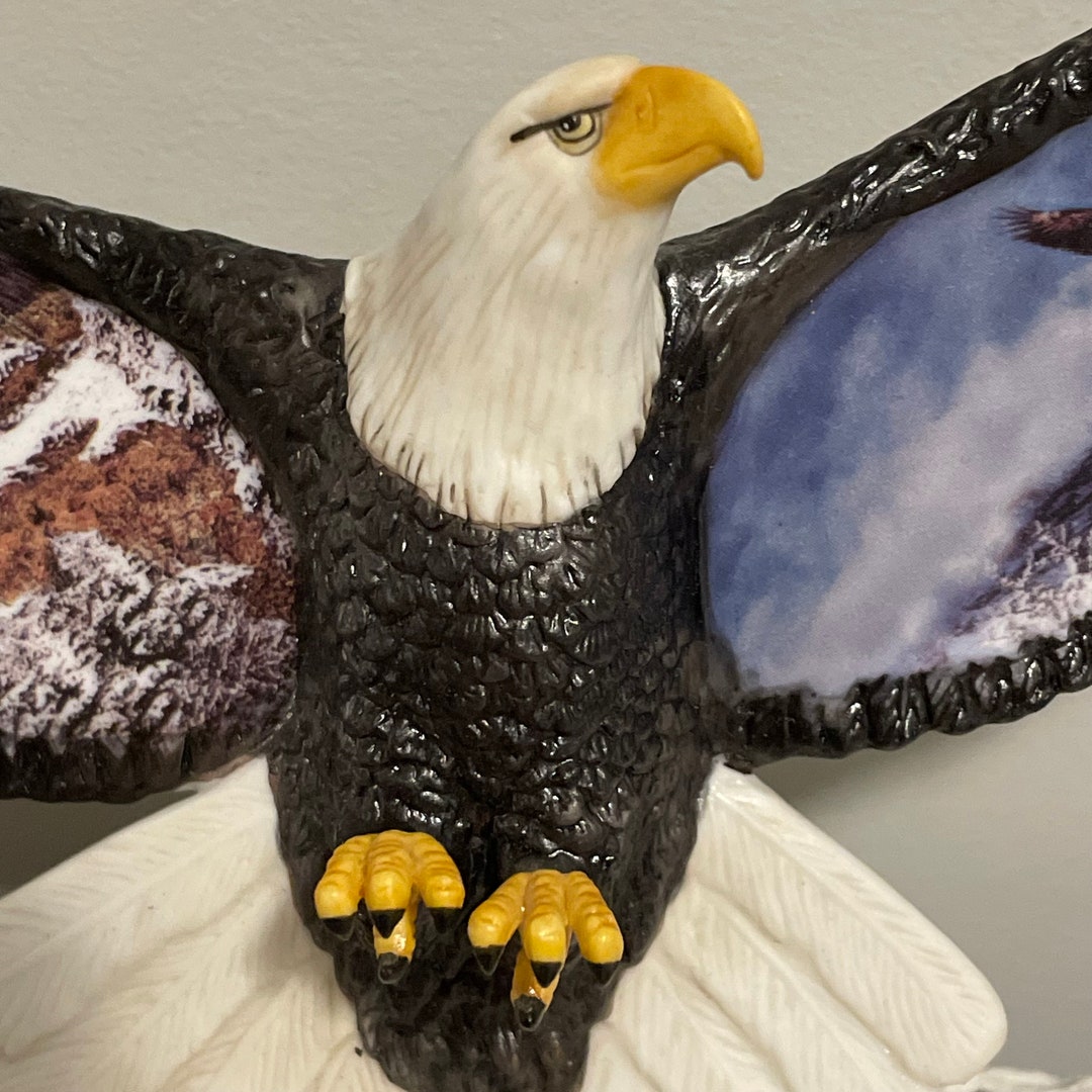 Vintage Ceramic Patriotic Eagle Figurine Vintage Collectible for Dad's ...