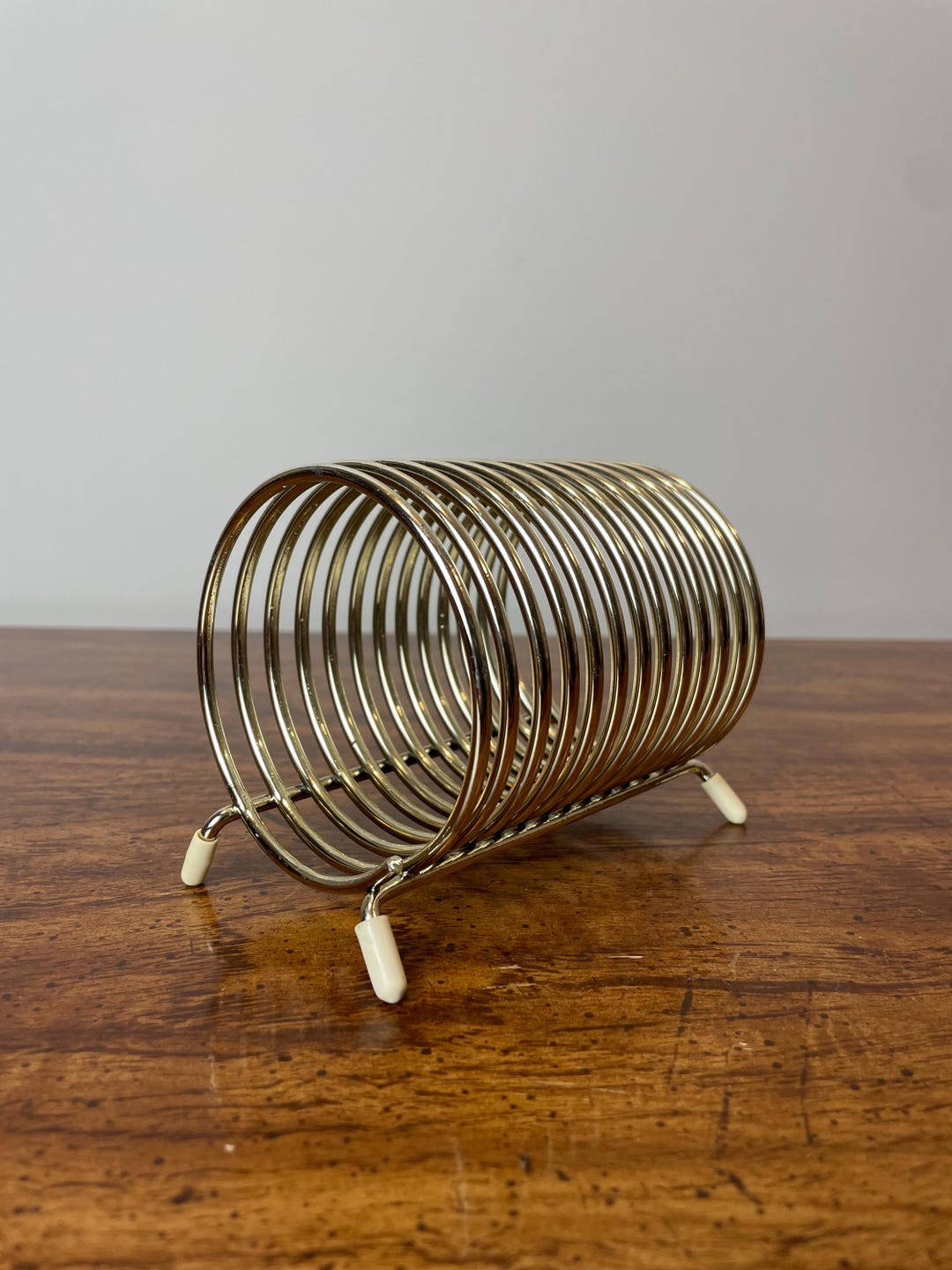 Vintage MCM Silver-tone Metal Spiral Desk Letter Holder | Retro 50s ...