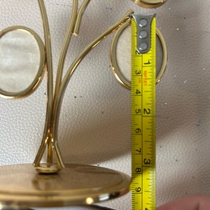 Vintage Brass Mini Oval Photo Tree Stand Minor Scratches 8.5 TALL ...