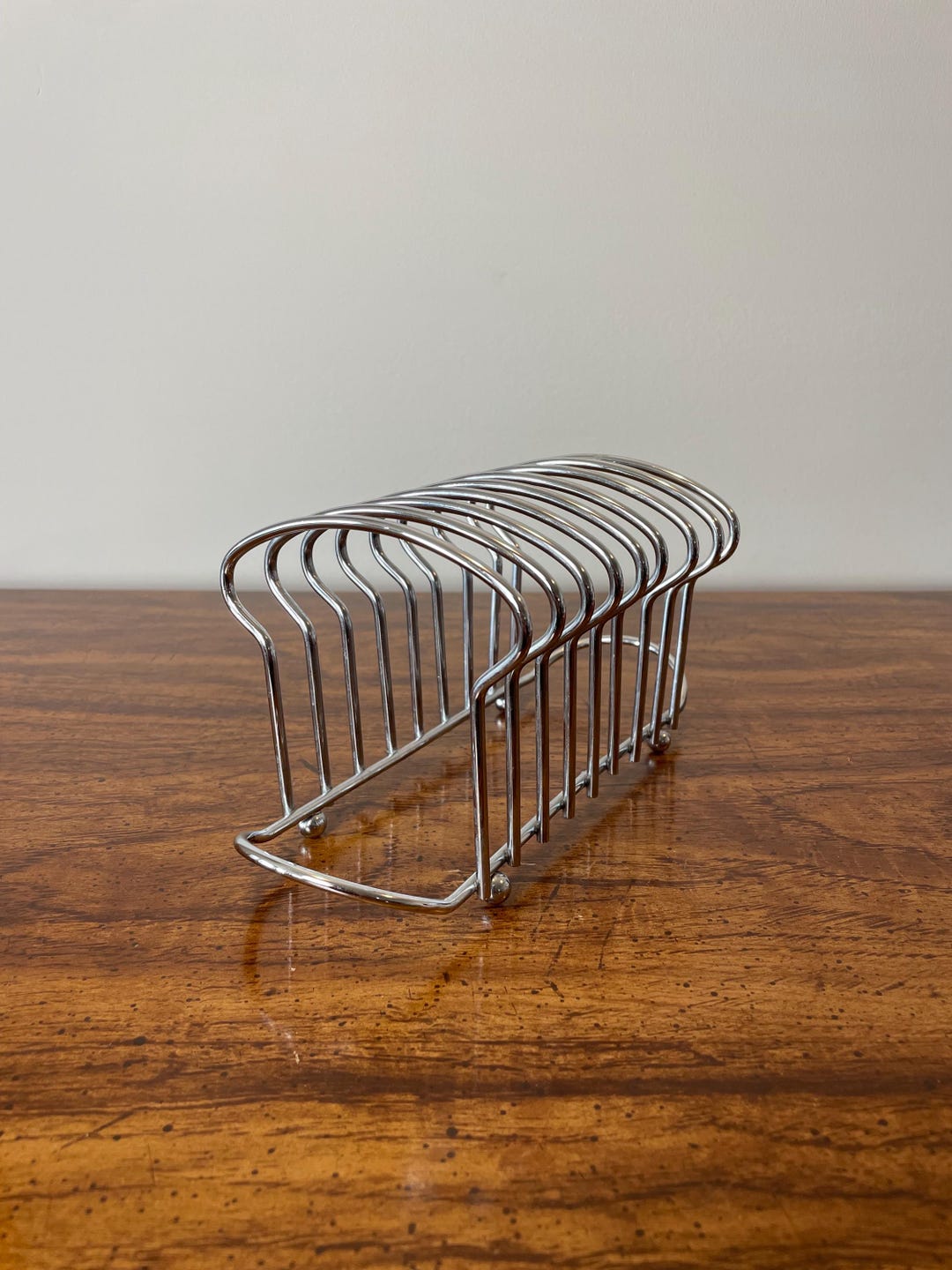 Vintage Metal Toast Slice Rack | Cute Breakfast Server | Silver Toast ...