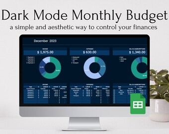 50/30/20 Monthly Budget Spreadsheet for Google Sheets - Etsy